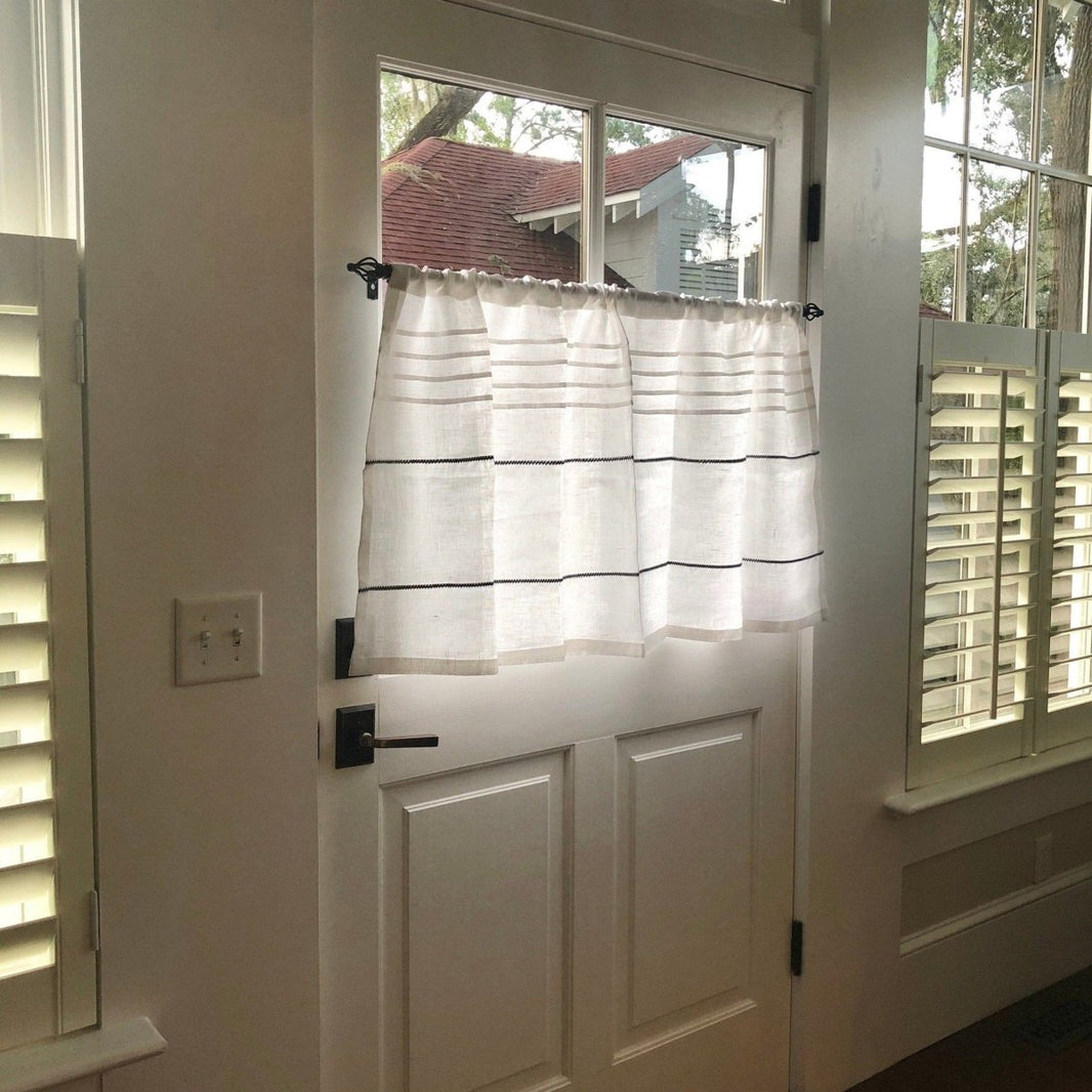 Cafe Curtains for Bathrooms, Kitchens and Bay Windows - Linen Luxury ...
