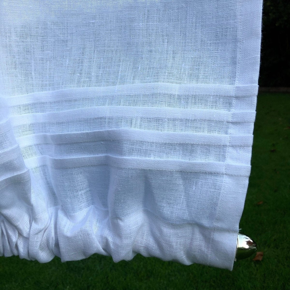 Linen Door Panel with embroidered Monogram – Linen and Letters