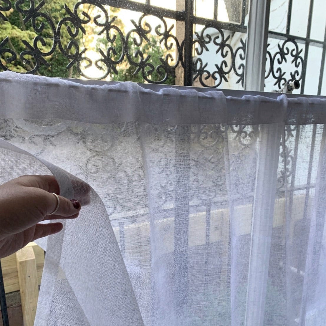 Wide Sankey Sheer Linen Window Curtain – Linen and Letters